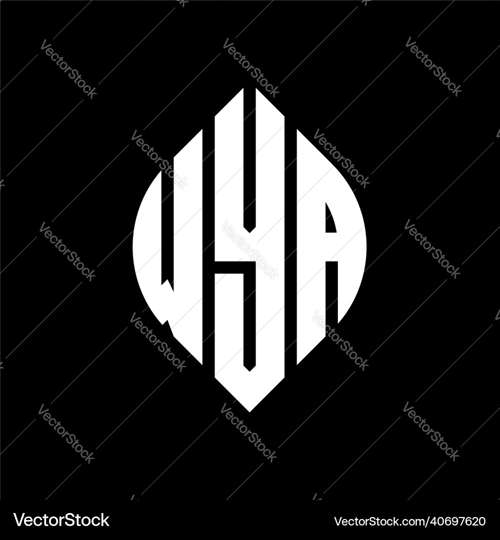 Wya circle letter logo design with circle Vector Image
