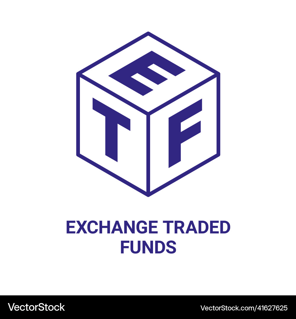 Etf exchange traded funds infographic design Vector Image