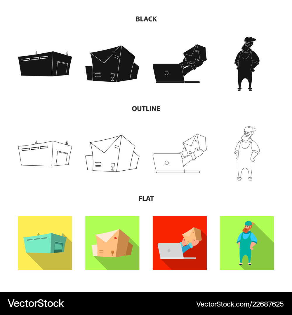 Goods and cargo icon Royalty Free Vector Image
