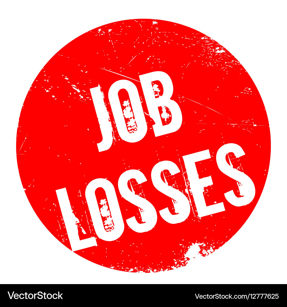 Job losses rubber stamp Royalty Free Vector Image