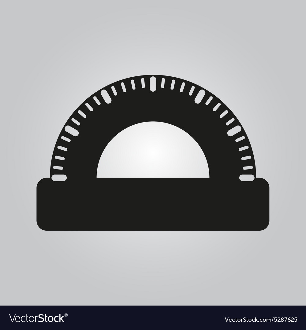 Protractor icon Royalty Free Vector Image - VectorStock