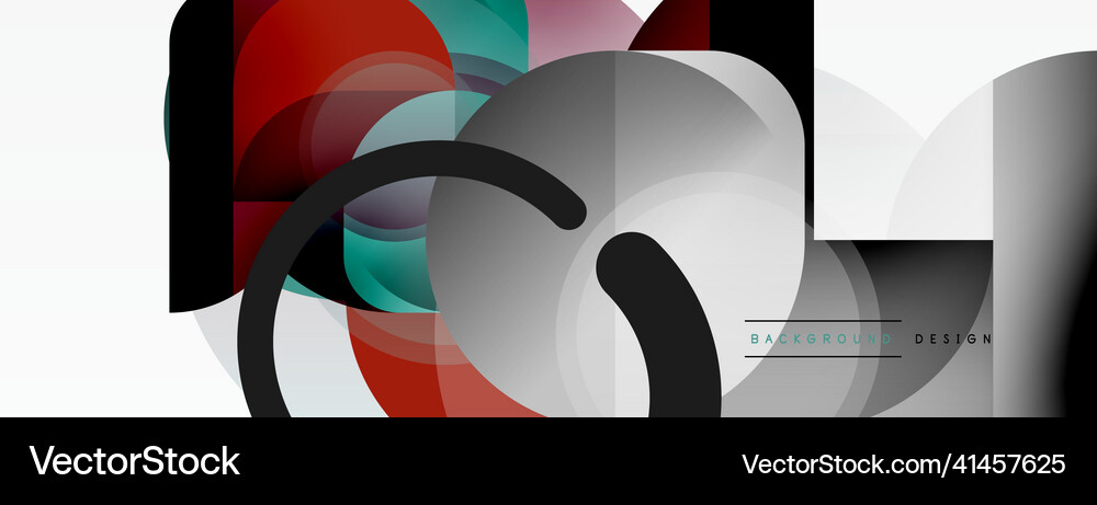 Round triangle shapes lines and circles geometric Vector Image