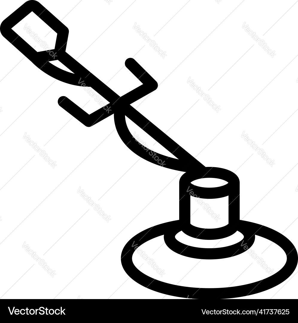 Trimmer service icon outline lawn Royalty Free Vector Image
