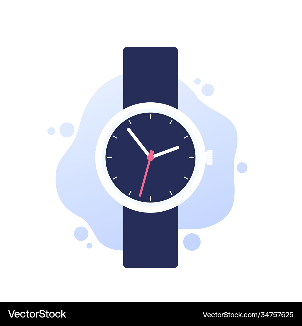 Watch minimal wristwatch icon Royalty Free Vector Image