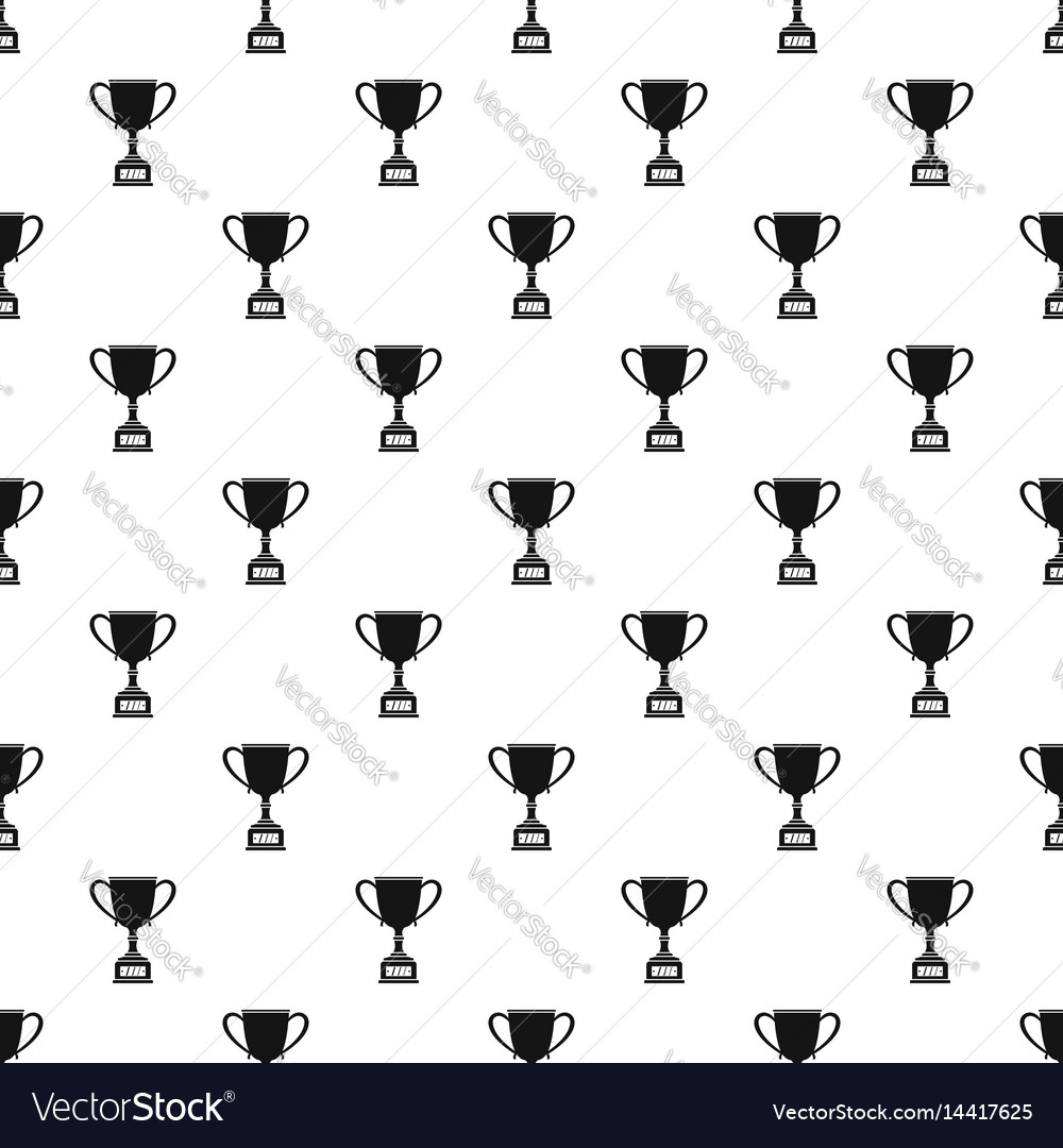 Winner cup pattern Royalty Free Vector Image - VectorStock