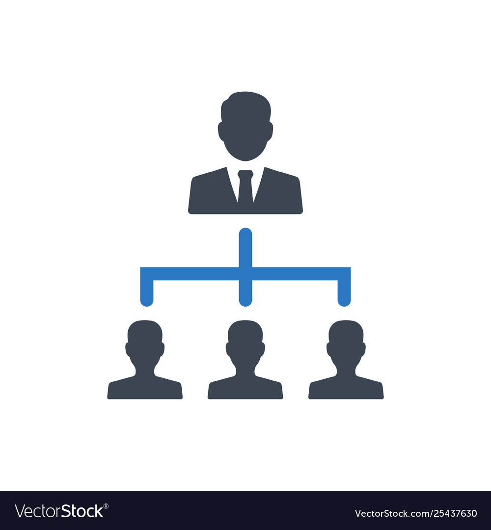 Business hierarchy structure icon Royalty Free Vector Image