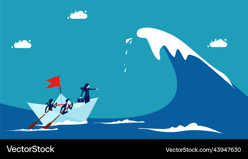 Challenging ideas or taking risks businesswoman Vector Image