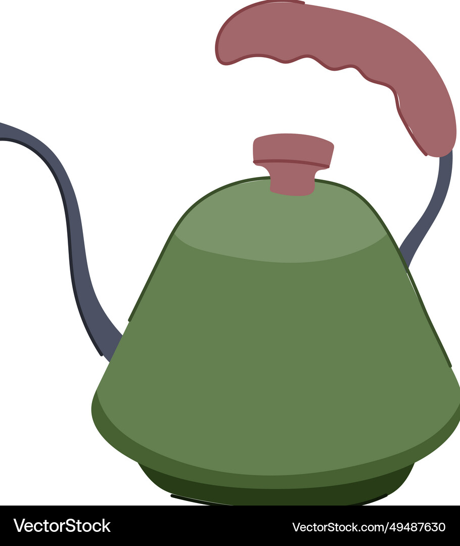 Coffee steel drip kettle cartoon Royalty Free Vector Image