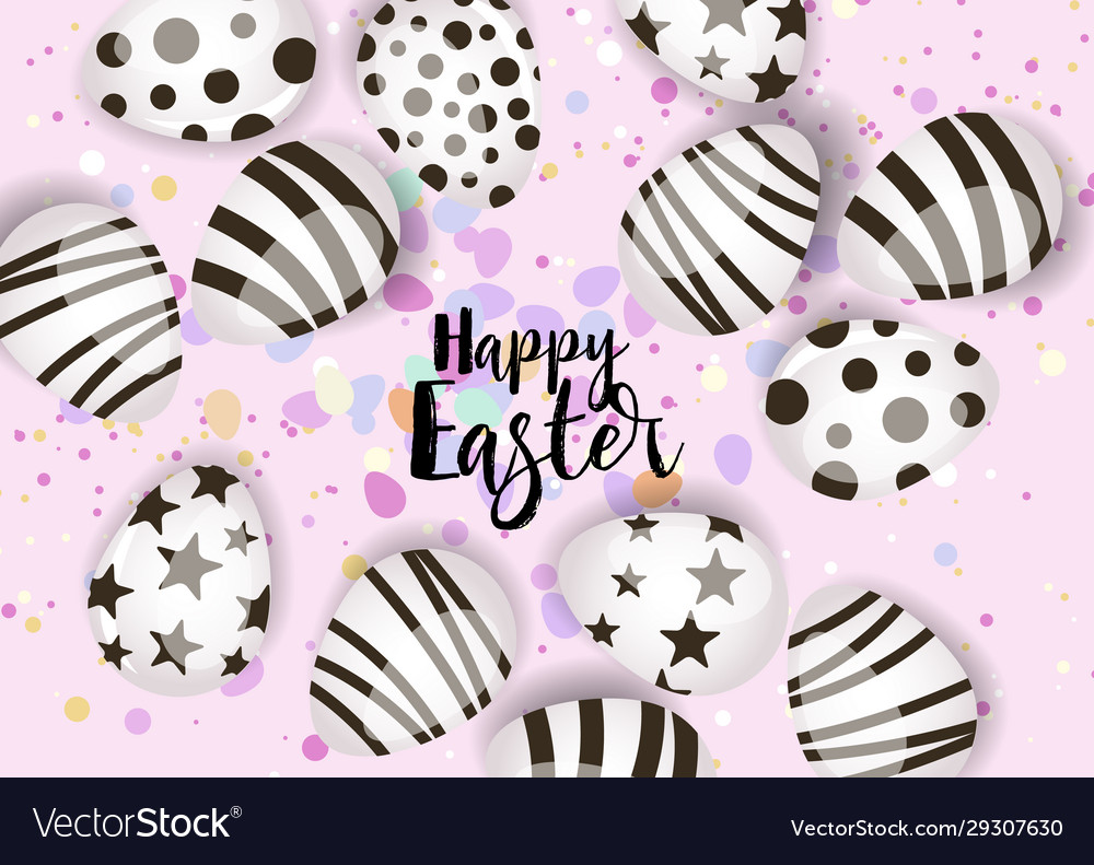 Happy easter background Royalty Free Vector Image