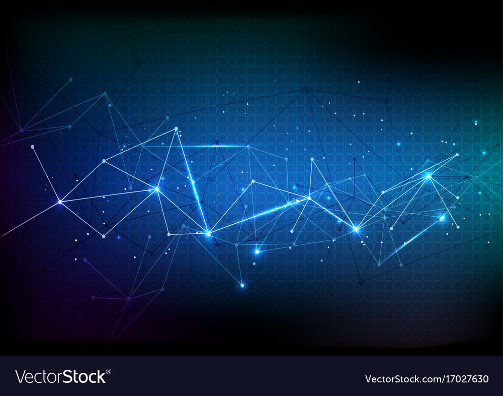 Polygon background abstract technology Royalty Free Vector