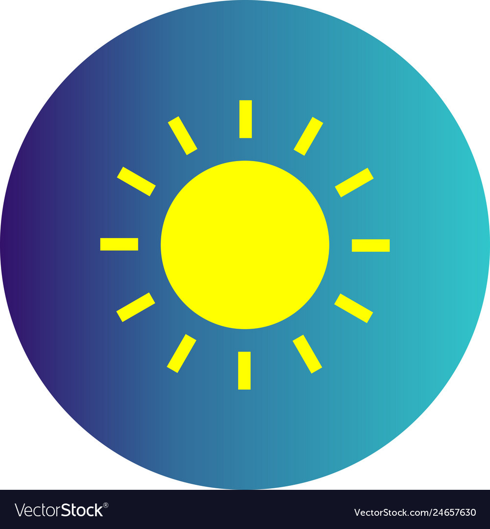Sun icon Royalty Free Vector Image - VectorStock