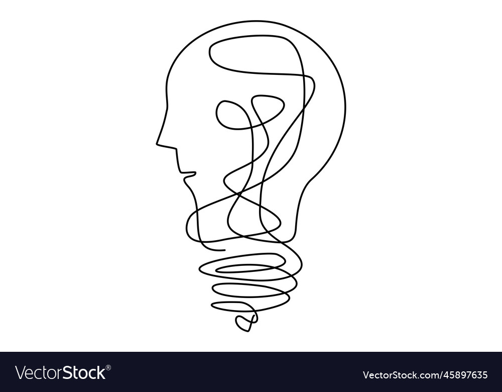 Continuous line art or one drawing Royalty Free Vector Image