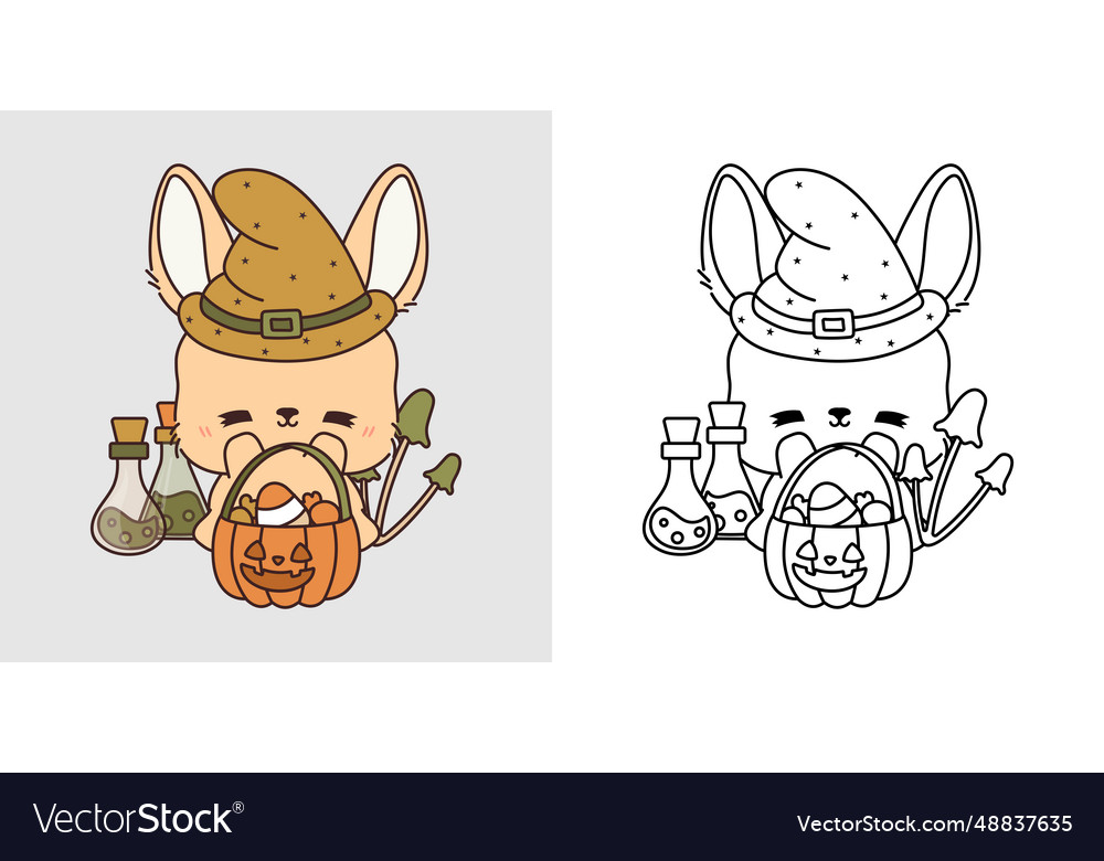 Cute halloween bunny clipart and Royalty Free Vector Image