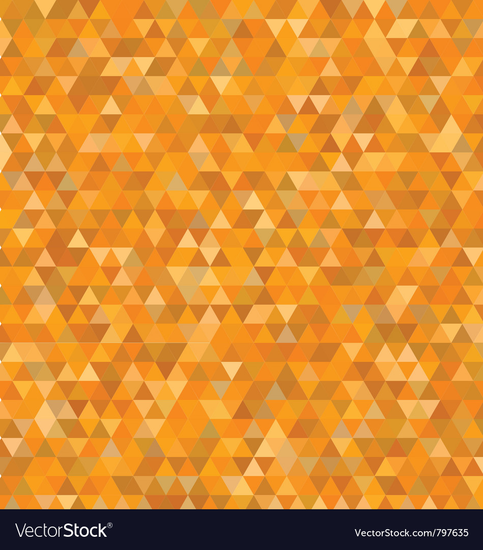 Orange triangles pattern Royalty Free Vector Image