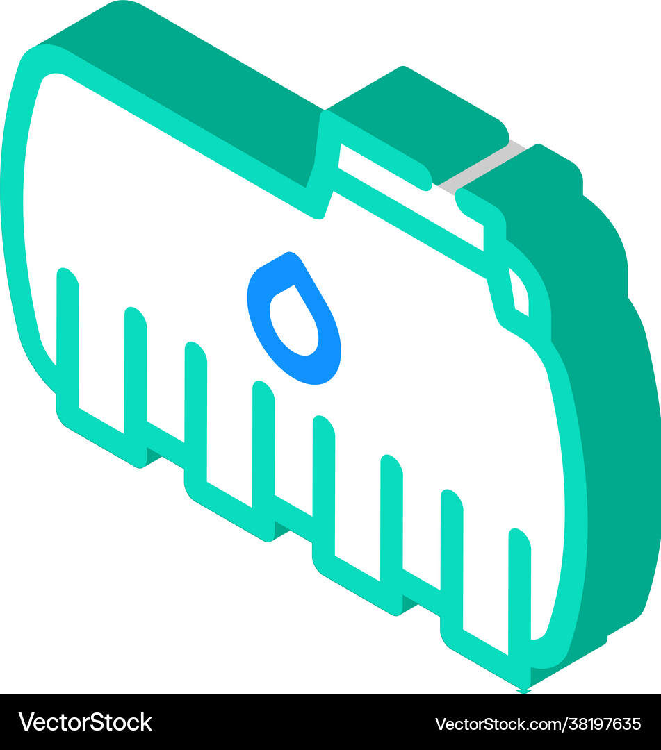 Tank plastic detail isometric icon Royalty Free Vector Image