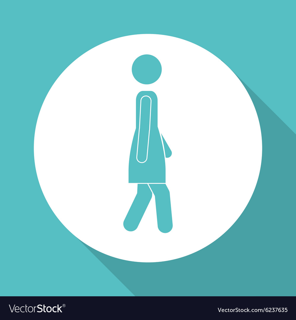 Walking design Royalty Free Vector Image - VectorStock