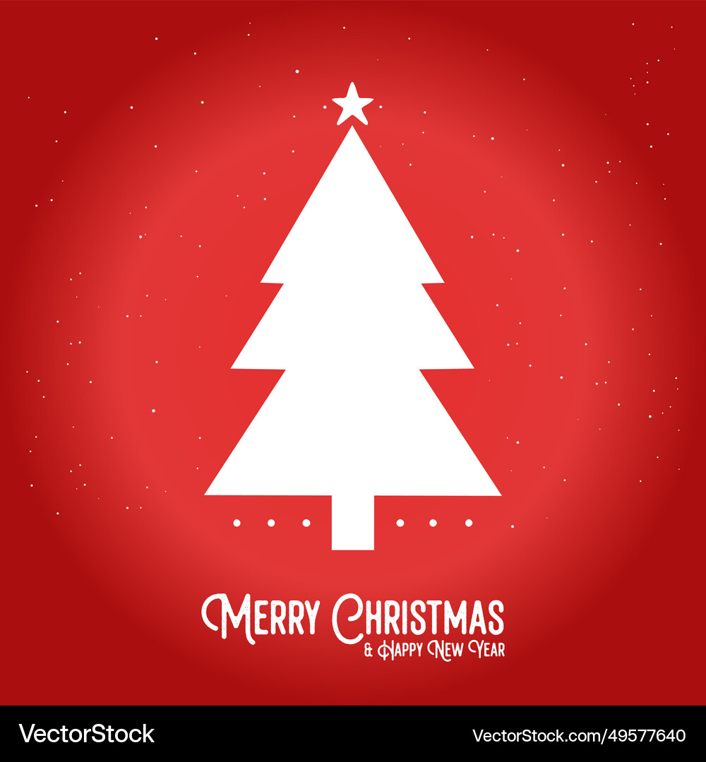 Abstract simple merry christmas poster template Vector Image