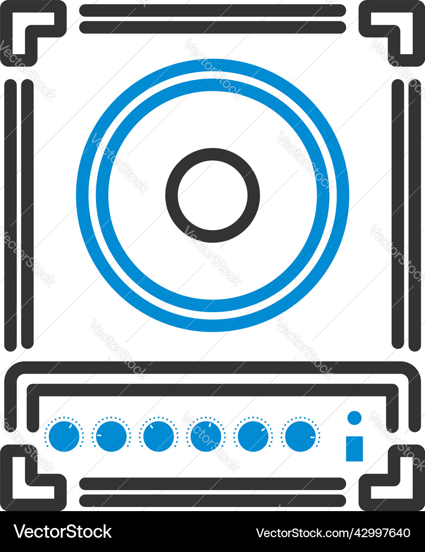 Audio monitor icon Royalty Free Vector Image - VectorStock