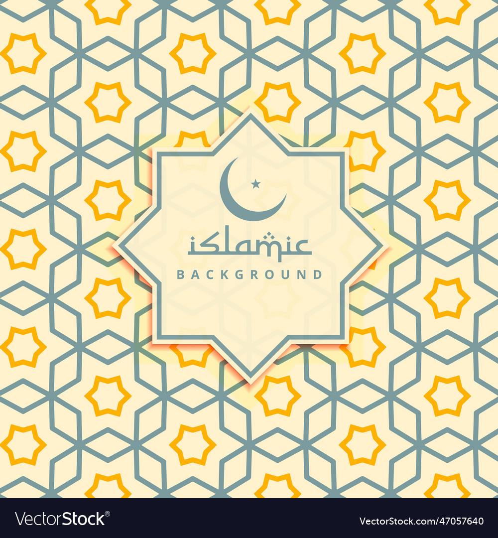 Creative arabic background pattern Royalty Free Vector Image
