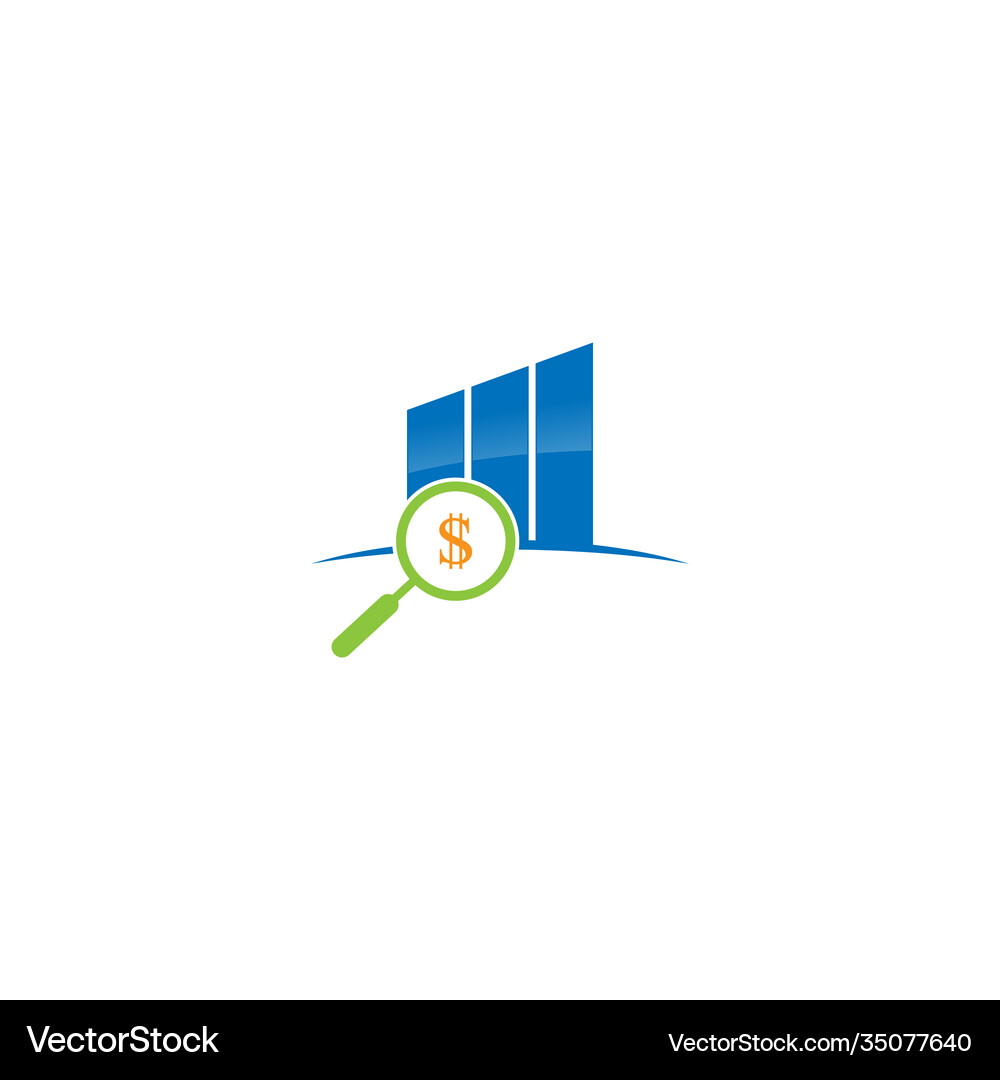 Finance and accounting logo design template Vector Image