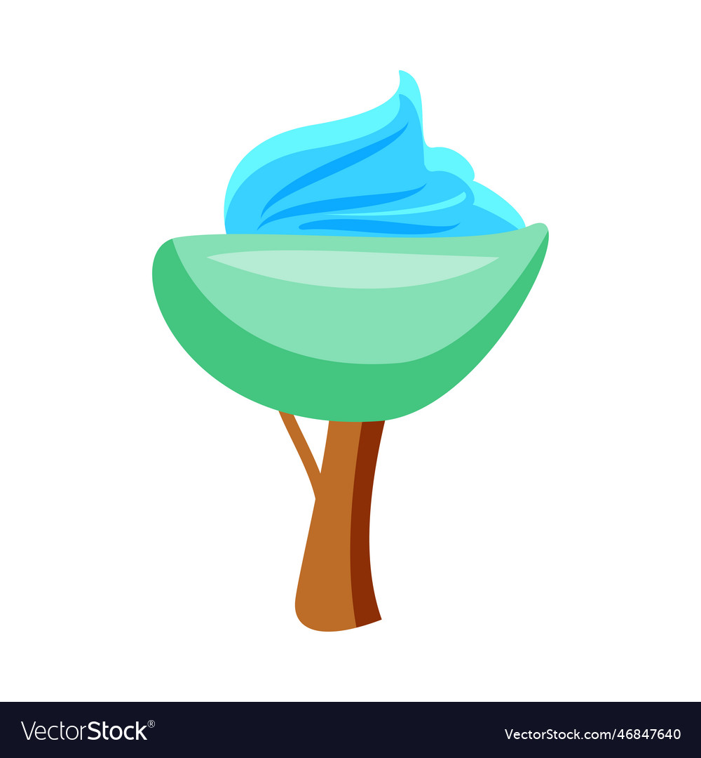 Flat candy tree Royalty Free Vector Image - VectorStock