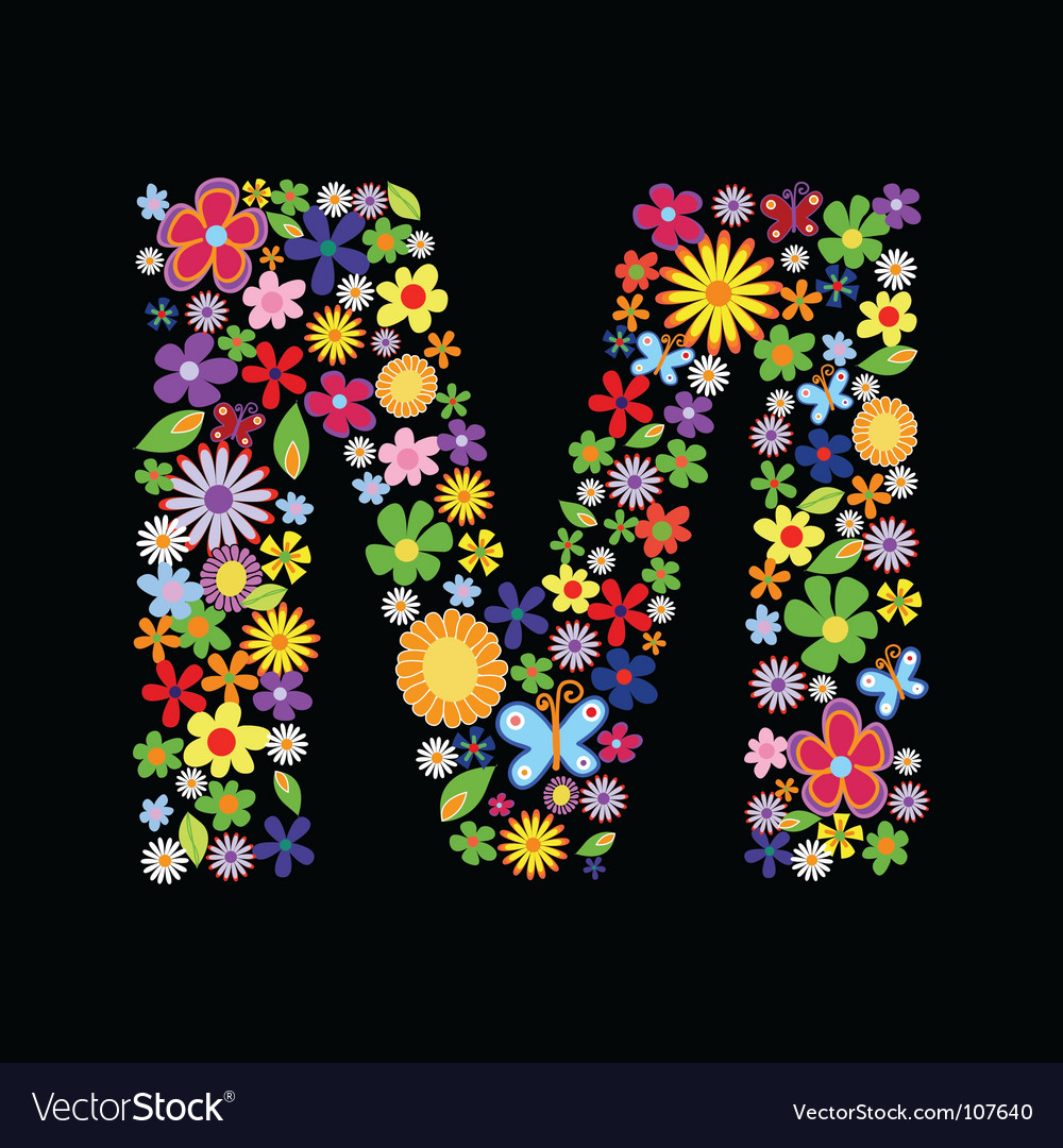 M Royalty Free Vector Image - VectorStock