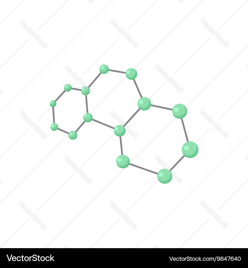 Molecules icon cartoon style Royalty Free Vector Image