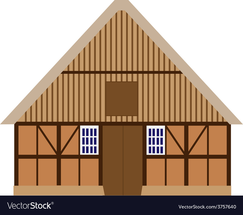Old barn Royalty Free Vector Image - VectorStock