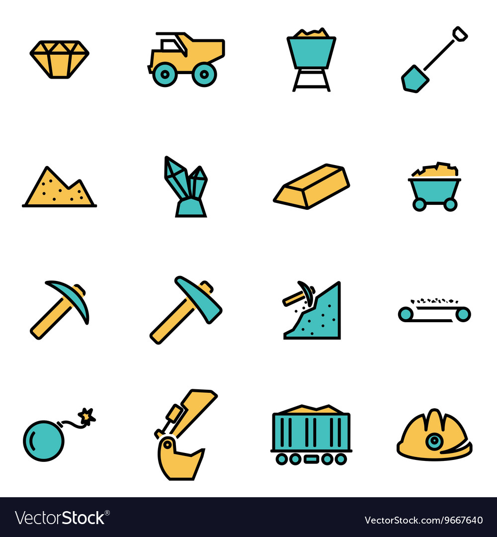 Trendy flat line icon pack for designers Vector Image Trendy flat line icon pack for designers Vector Image