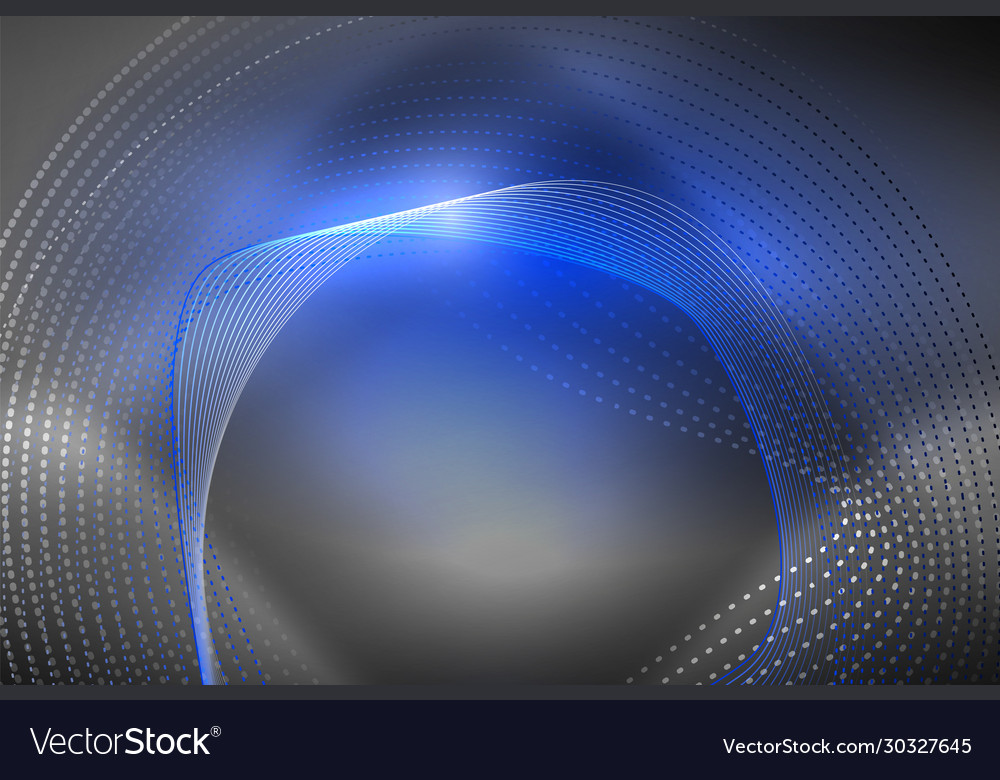 Abstract particles wave background neon motion Vector Image
