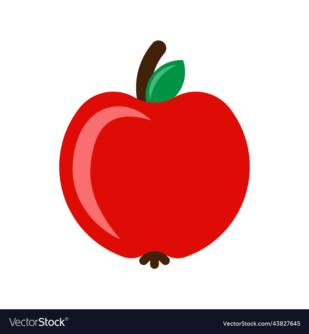 Apple icon isolated on white background Royalty Free Vector