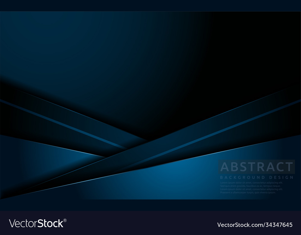 Dark navy blue background with modern abstract Vector Image