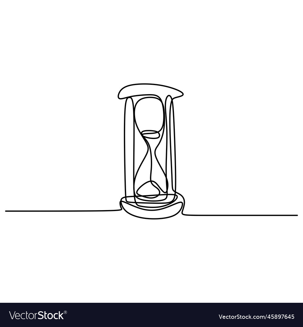 One Continuous Line Drawing Of Old Classic Vector Image