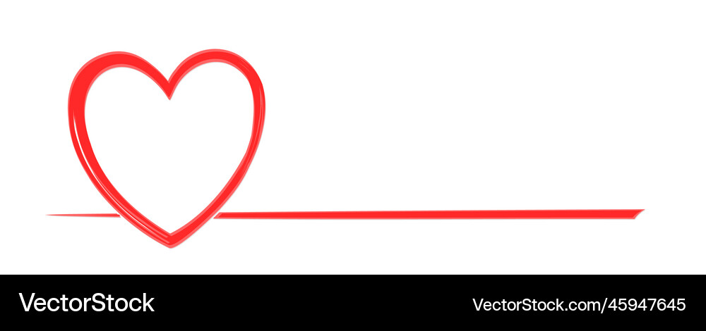 Symbol of stylized heart Royalty Free Vector Image