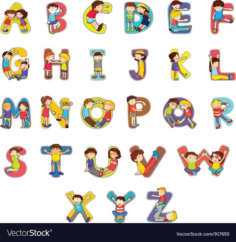 Alphabet Royalty Free Vector Image - VectorStock