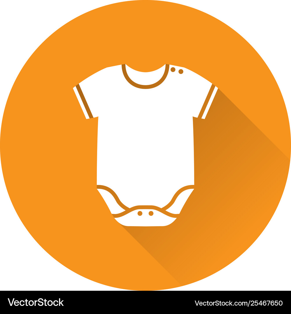 Bodysuit icon baoverall on orange background Vector Image