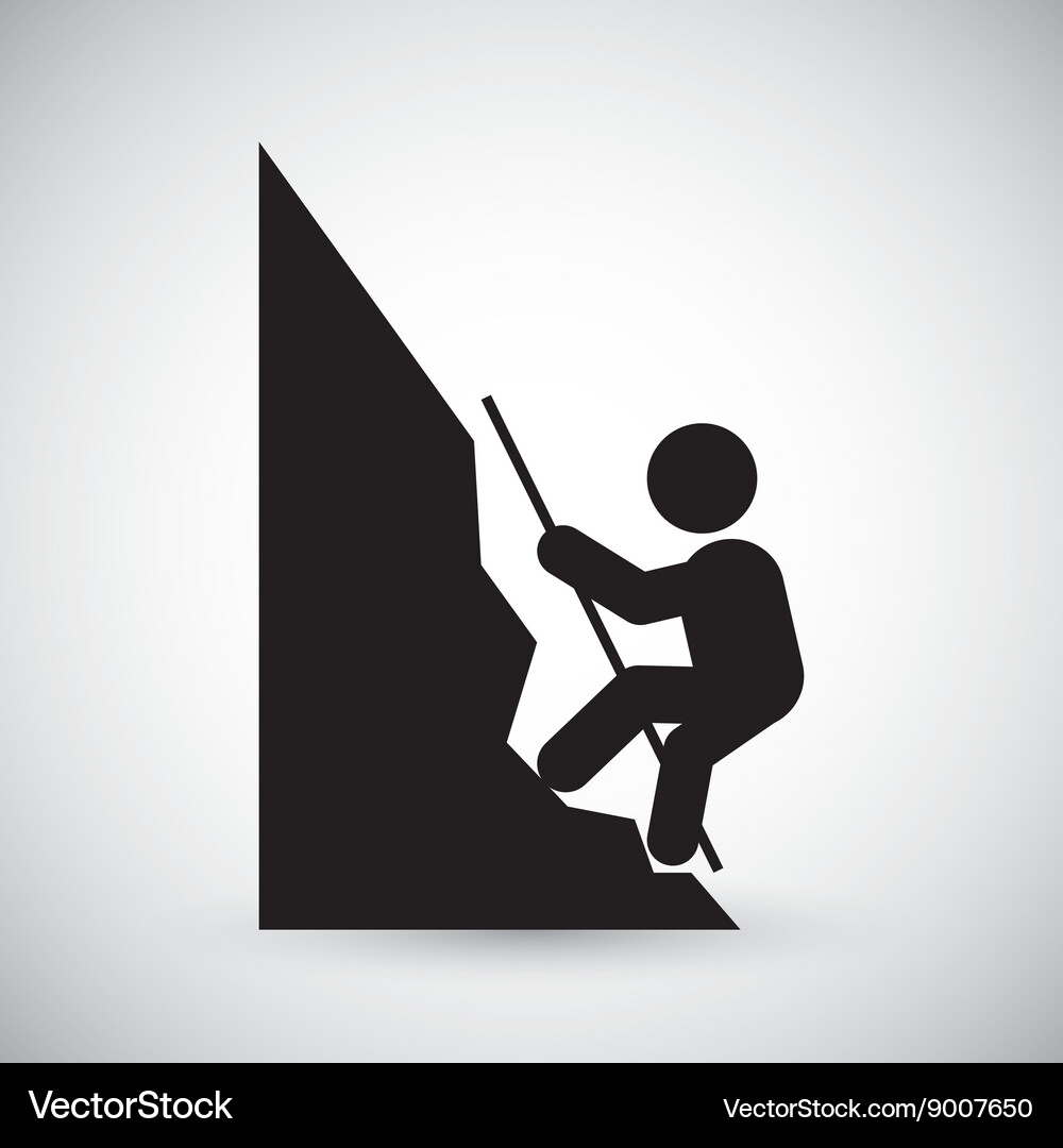 Climbing design sport icon isolated image Vector Image