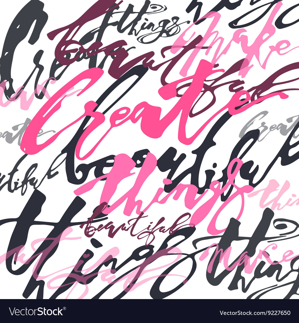 Create beautiful things Royalty Free Vector Image