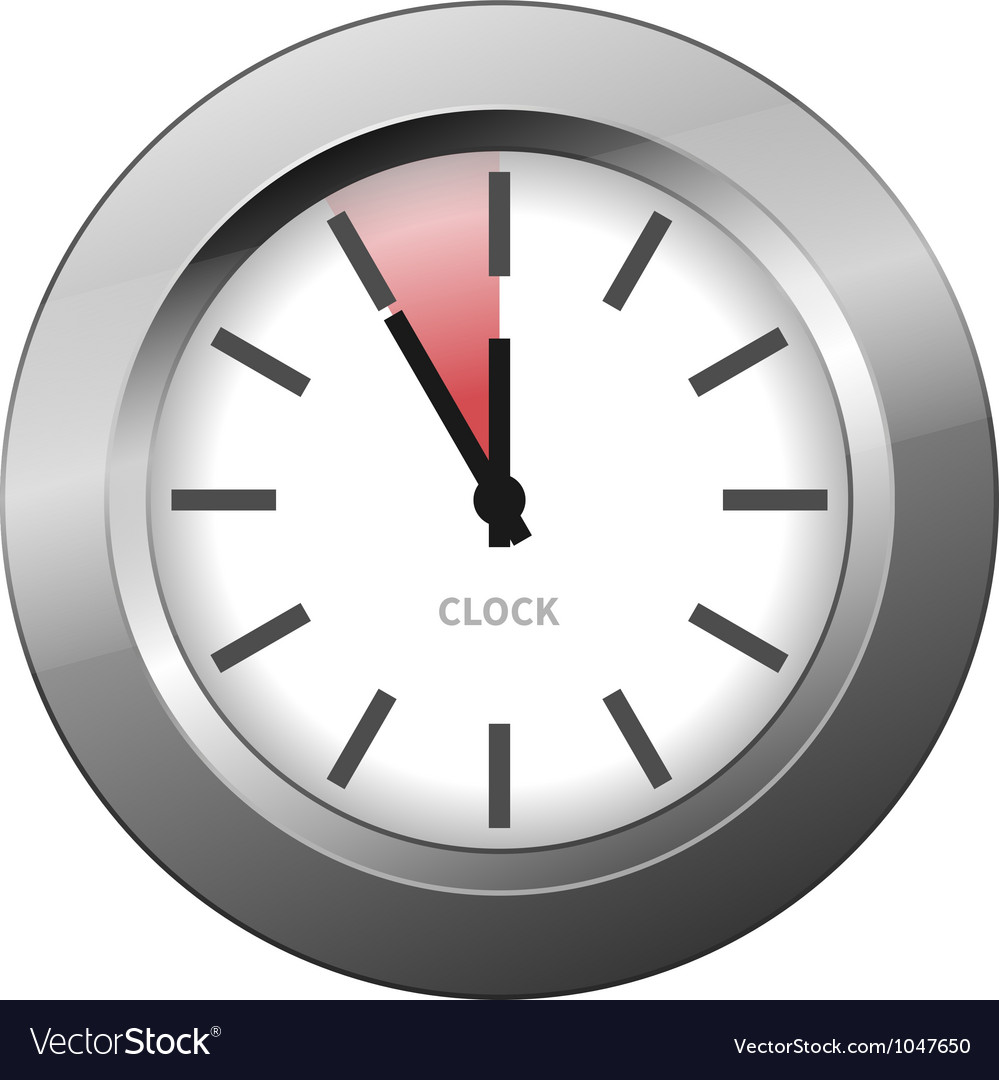 Light clock Royalty Free Vector Image - VectorStock