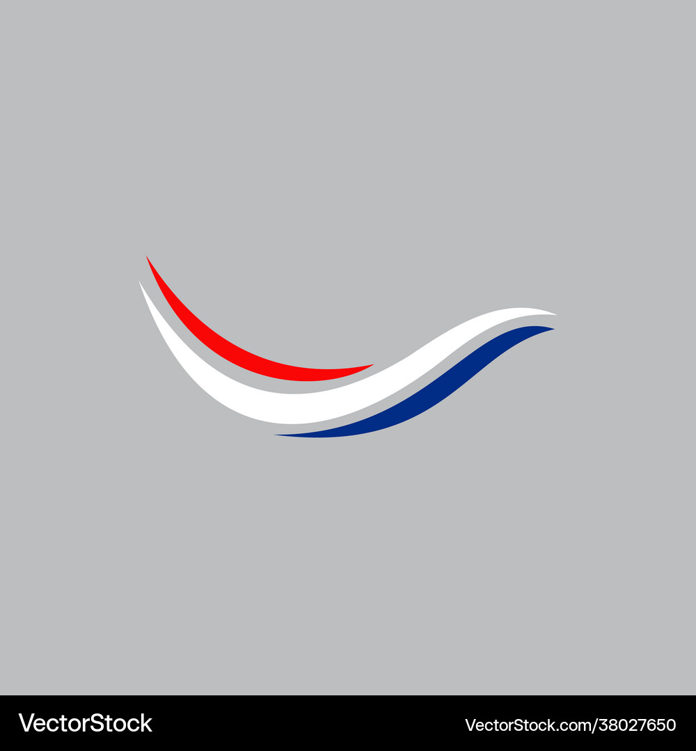 Netherland flag icon logo design template Vector Image
