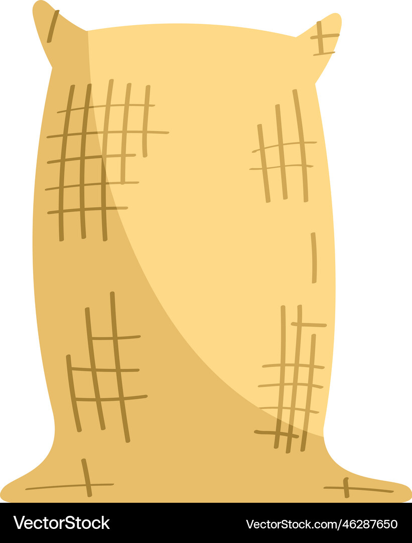 Sack with agriculture product Royalty Free Vector Image