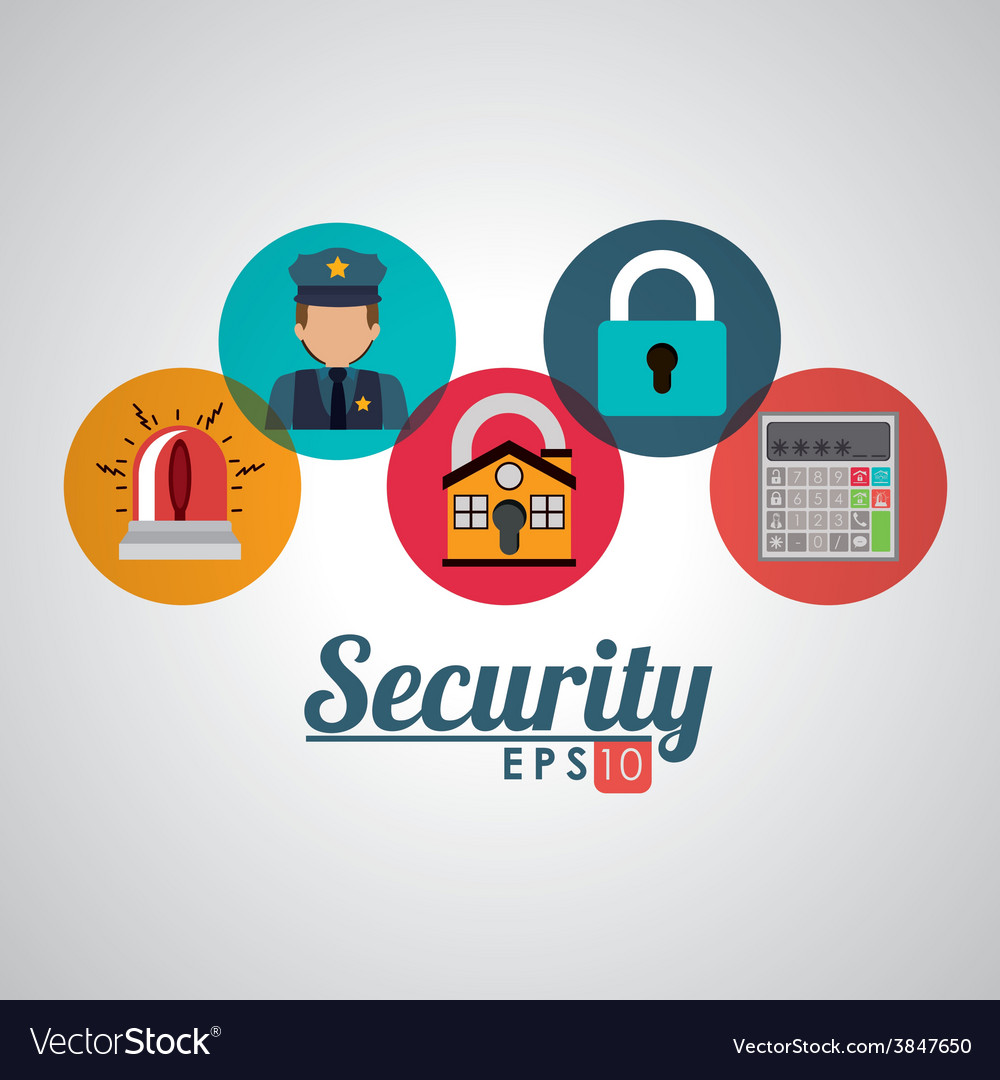 Security design Royalty Free Vector Image - VectorStock