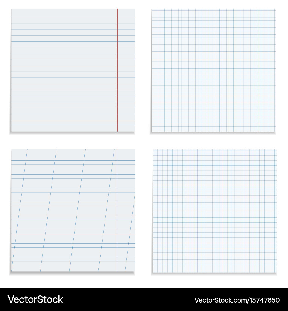 Set of paper sheets Royalty Free Vector Image - VectorStock