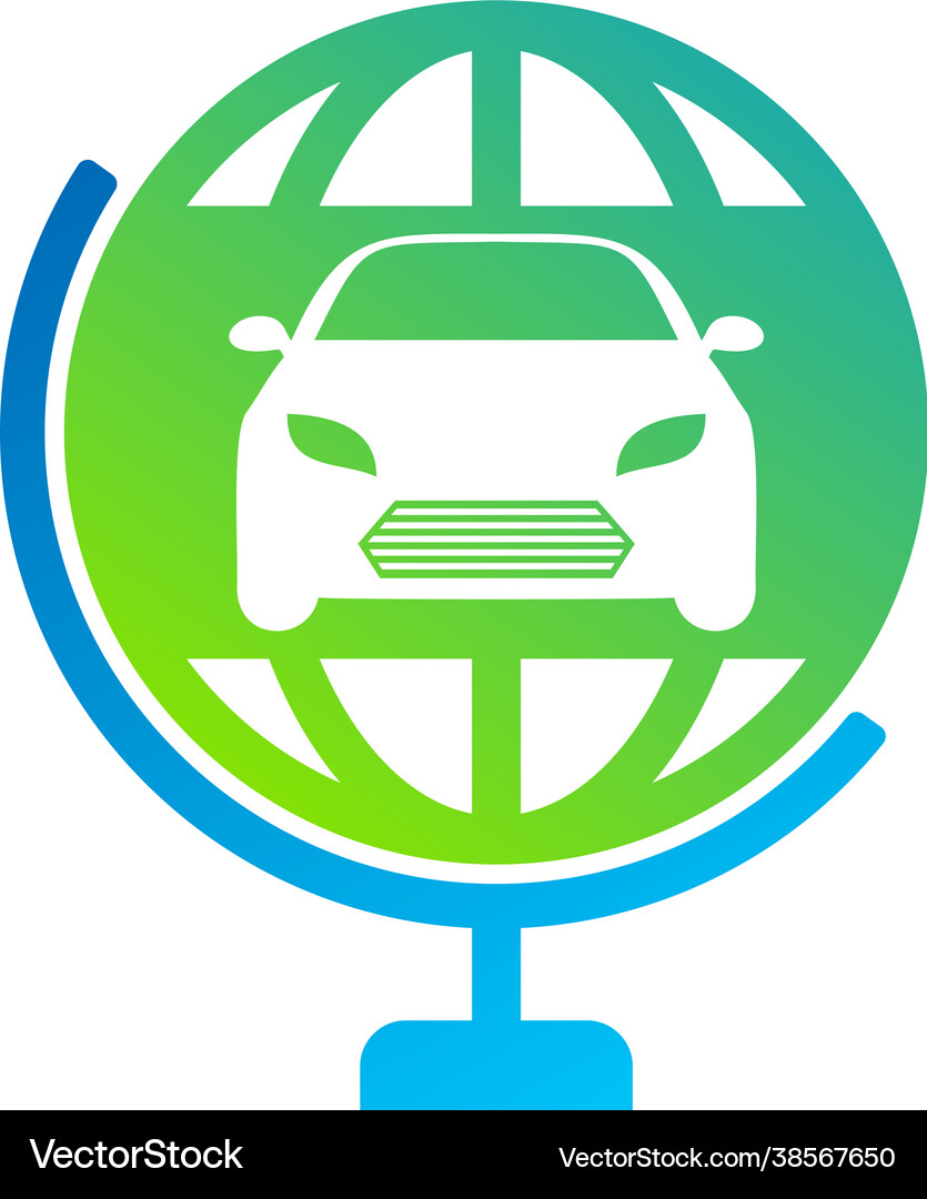 World car logo template creative car logo design Vector Image