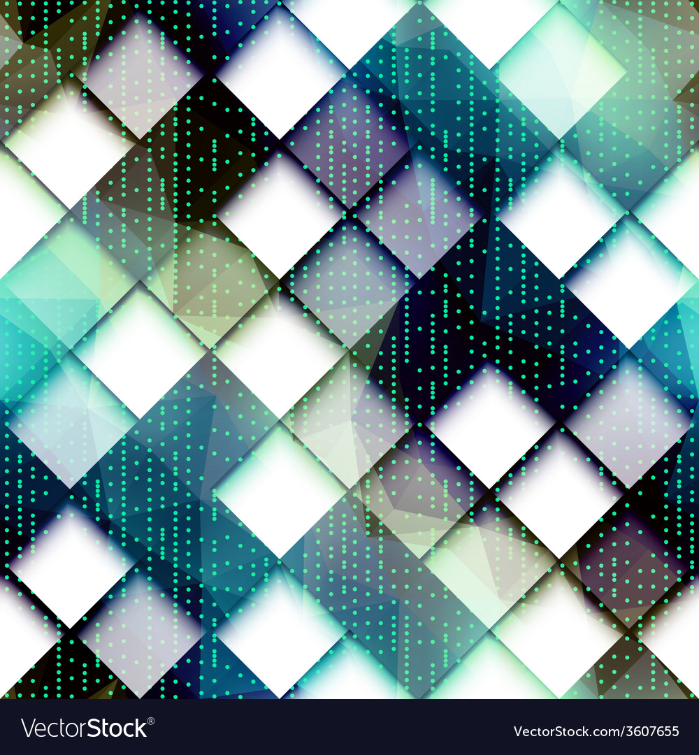 Abstract computer pattern with green dots Vector Image