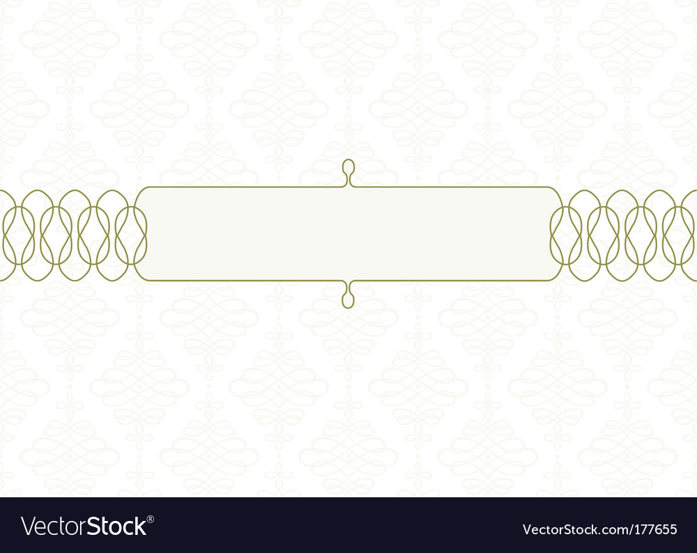Swirl frame subtle Royalty Free Vector Image - VectorStock