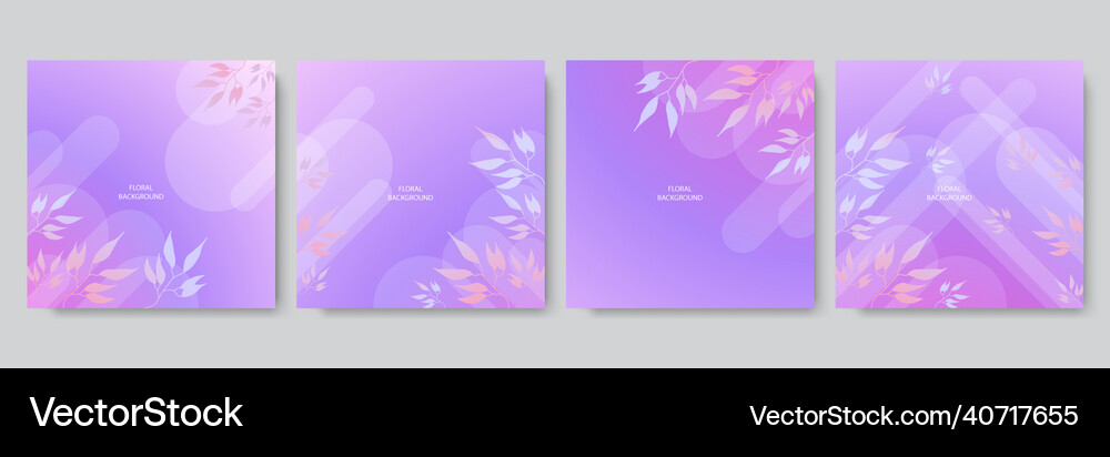 Trendy abstract post story art templates Vector Image