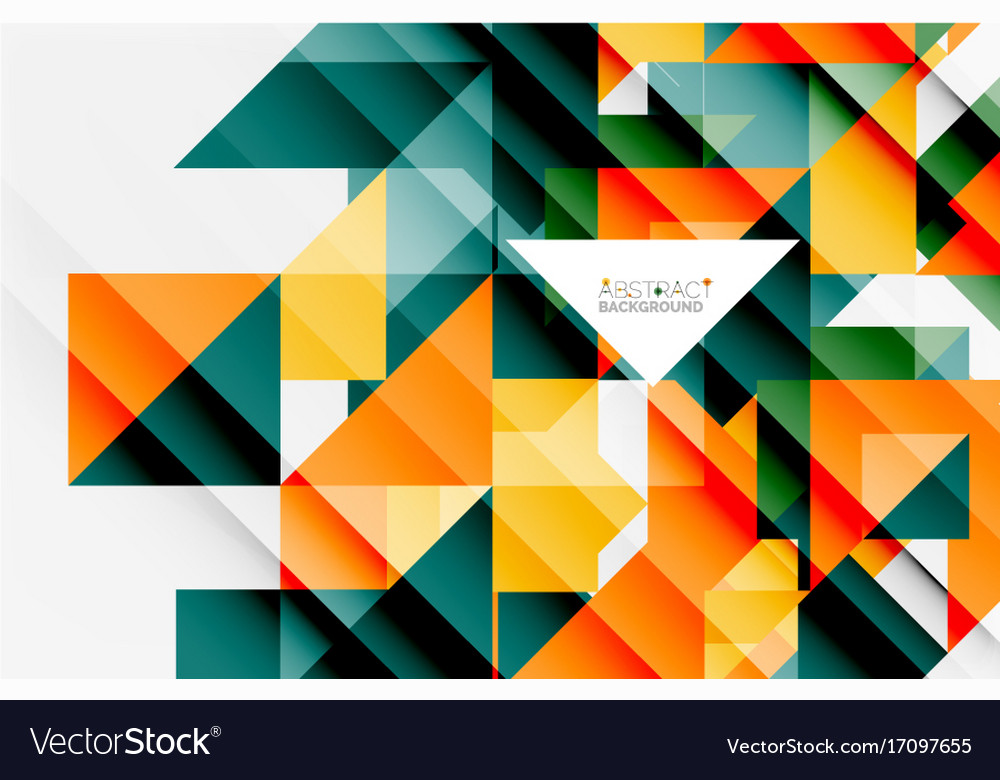 Triangle pattern design background Royalty Free Vector Image