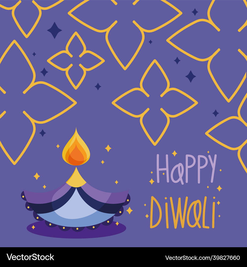 Happy diwali card Royalty Free Vector Image - VectorStock