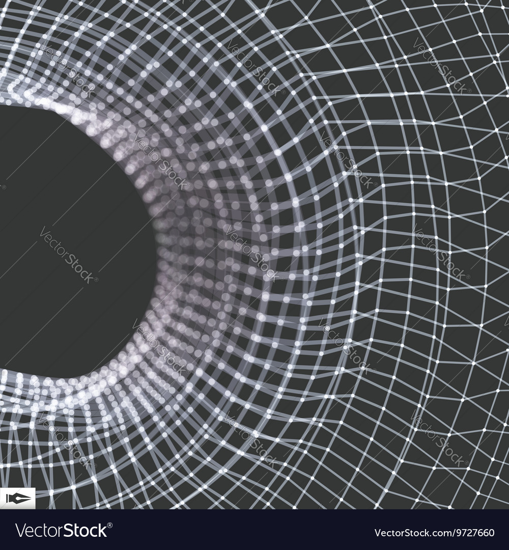 Network abstract background 3d technology Vector Image